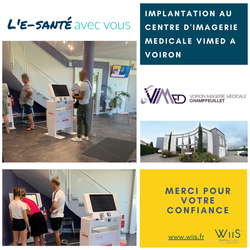 Vimed affirme sa confiance en renouvelant les bornes d'accueil patients ...